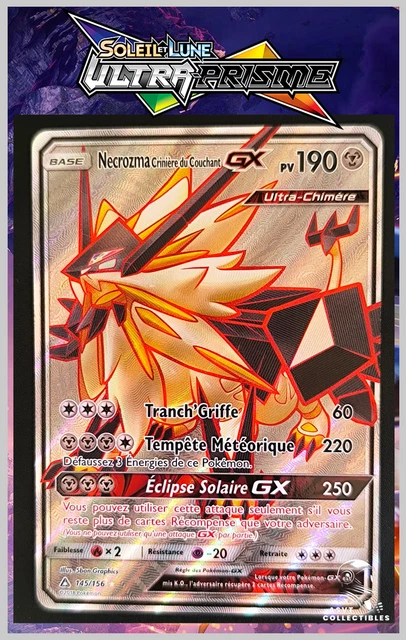 CARTE POKÉMON NECROZMA GX 145/156 FA SL5 Soleil Lune Ultra Prisme FR NM SL05 EUR 24,84 - PicClick FR