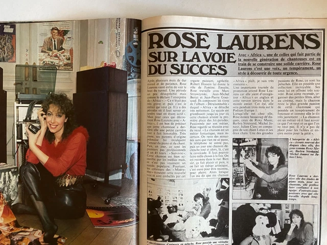 CLIPPING - COUPURE DE PRESSE ☆ ROSE LAURENS ☆ Février 1983 ☆ 2 pages ...