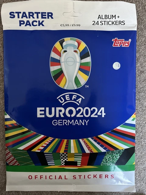 TOPPS UEFA EURO 2024 Germany Official Stickers Collection Starter Pack ...