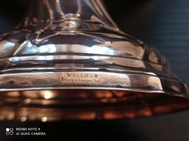 ANTIKE KERZENSTÄNDER KANDELABR 5-flammig Wellner alpacca ...