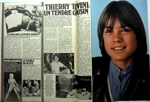 *THIERRY TEVINI ( Film DAVID HAMILTON = COUPURE DE PRESSE 2 PAGES 1981 ...