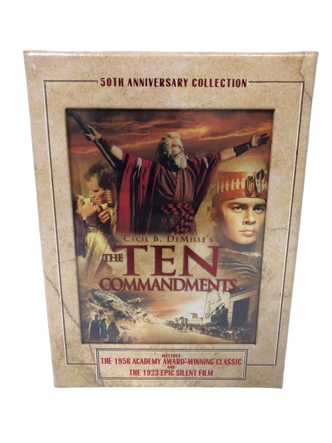 THE TEN COMMANDMENTS - 50th Anniversary Collection (DVD, 2006, 3-Disc ...
