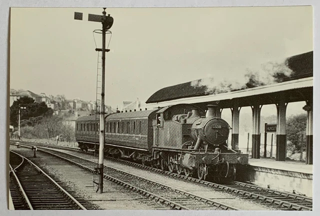 G.W.R. BUILT 4500 Class - Type 2-6-2T No.5538 at FALMOUTH Stn 1960 - B ...