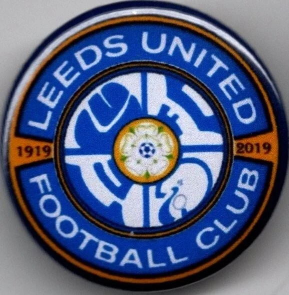 LEEDS UNITED FOOTBALL CLUB - Pin Button Badge - 25mm -1919 - 2019 ...