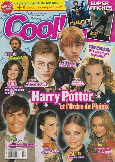 EMMA WATSON DANIEL RADCLIFFE Harry Potter COOL magazine Hilary Duff Zac ...