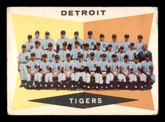1960 TOPPS BASEBALL #72 Detroit Tigers Team GD *e4 EUR 6,62 - PicClick FR