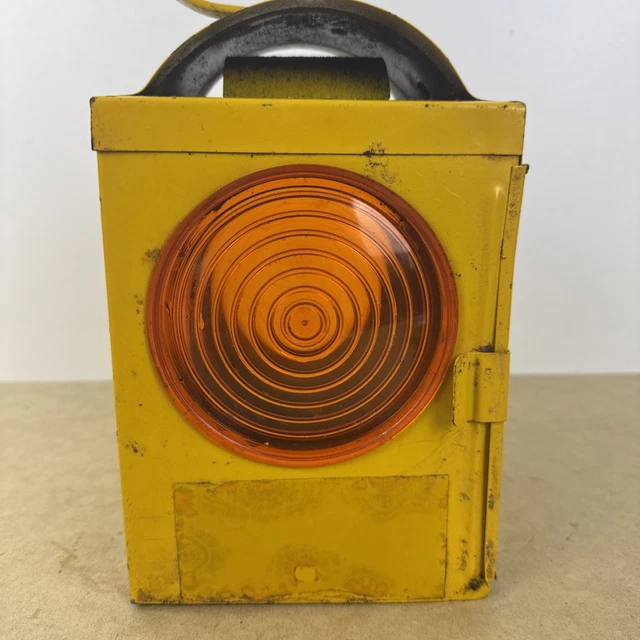 VINTAGE RAILWAY WARNING Lamp Gas Lantern Amber No Canister £26.70 ...