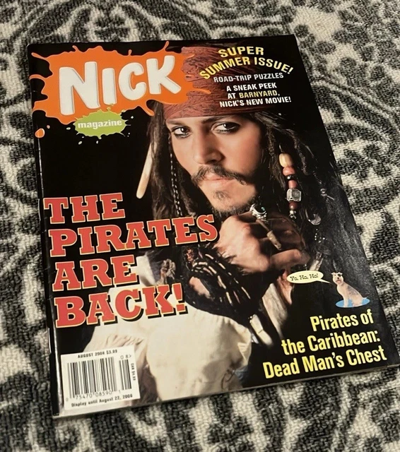 NICKELODEON MAGAZINE PIRATES Of The Caribbean Issue £14.28 - PicClick UK