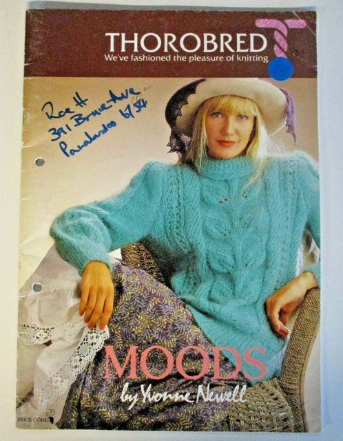 THOROBRED KNITTING PATTERN - Moods, by Yvonne Newell - 12 Ladies & Men ...