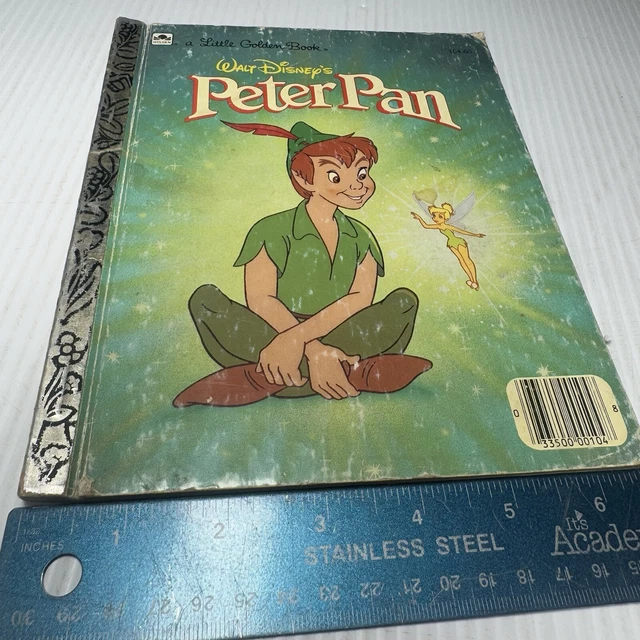LITTLE GOLDEN BOOK Walt Disneys Peter Pan 1989 Childrens story books £8 ...