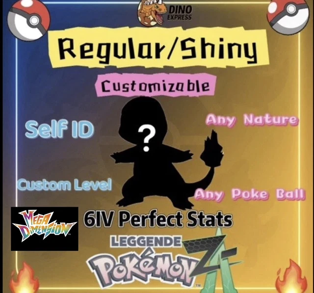 POKEMON LEGENDS Z-A Pokemon Package Custom 6IV Shiny Alpha Mega ...