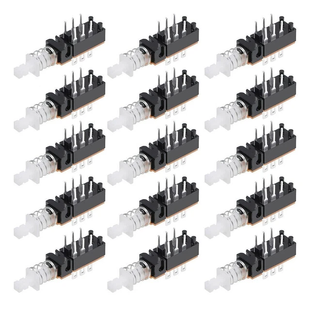 6 PIN DPDT Self Locking Push Button Switch Convenient and Easy ...