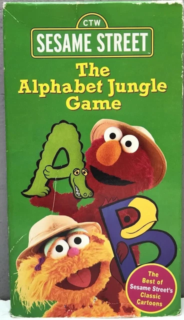 SESAME STREET ALPHABET Jungle Game VHS Video Tape 1998 BUY 2 GET 1 FREE ...