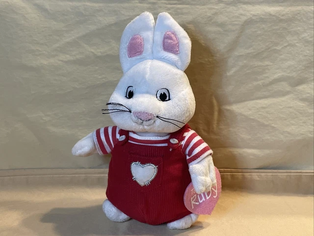 NICK JR JAKKS Pacific Max & Ruby Rabbit Bunny Valentine’s Brother Plush ...