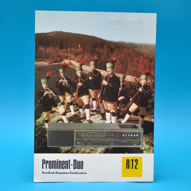 PROMINENT DUO RADIO Cassette Combo GDR 1974 | Prospectus Advertising ...