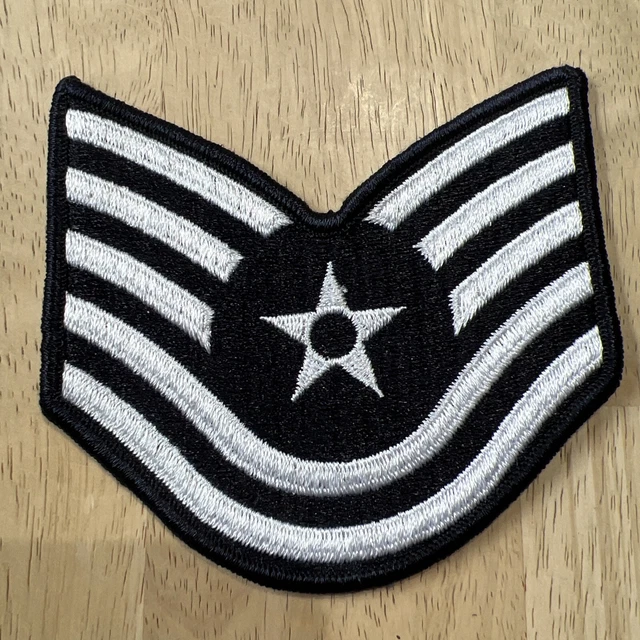 VINTAGE US AIR Force Technical Sergeant Rank Patch Insignia E-6 E6 USAF ...