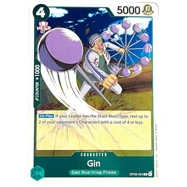 ONE PIECE CARD Pillars Of Strength Eng Op03-024 Gin R Rare £1.82 ...