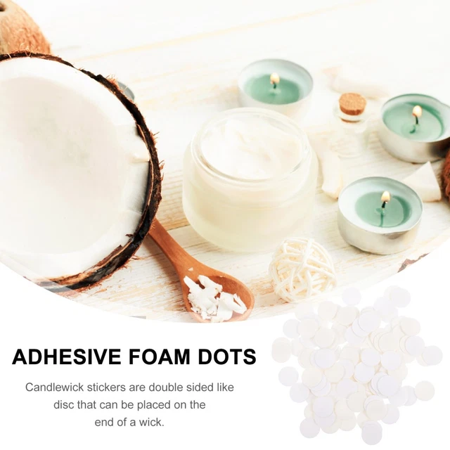100 PCS FOAM Double-sided Adhesive Dot for DIY Candles Round Stickers ...