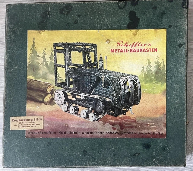 SCHEFFLERS METALLBAUKASTEN GRUNDKASTEN Nr. 3, Ergänzungskasten III/4 ...