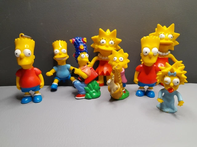 VINTAGE THE SIMPSONS Jesco Figures 1990 Bundle TM & 20TH Collectible ...