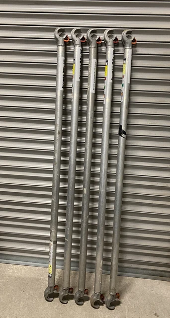 5 X GENUINE 1.8m Boss Youngman Horizontal Red Scaffold Tower Poles ...