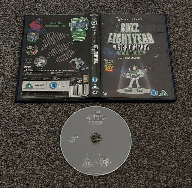WALT DISNEY PIXAR Buzz Lightyear Of Star Command Kids Children Pal Dvd ...