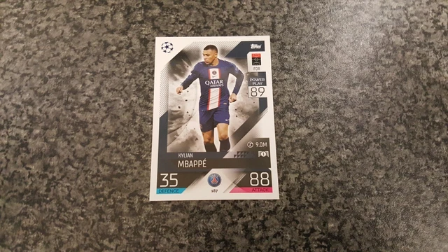 CARTA BASE MATCH Attax 2022/23 No-187 Kylian Mbappe (Psg) Nuova Di ...