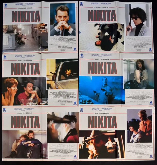 FOTOBUSTE NIKITA LUC Besson Anne Parillaud Pistola Gun Elton John F201 ...
