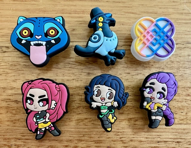 6 X HUNTR/X Huntrix K-Pop Demon Hunters Movie Jibbitz Shoe Charms For ...