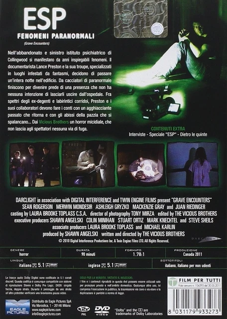 ESP - FENOMENI Paranormali (DVD) Rogerson Riedinger Riedinger Rogerson ...