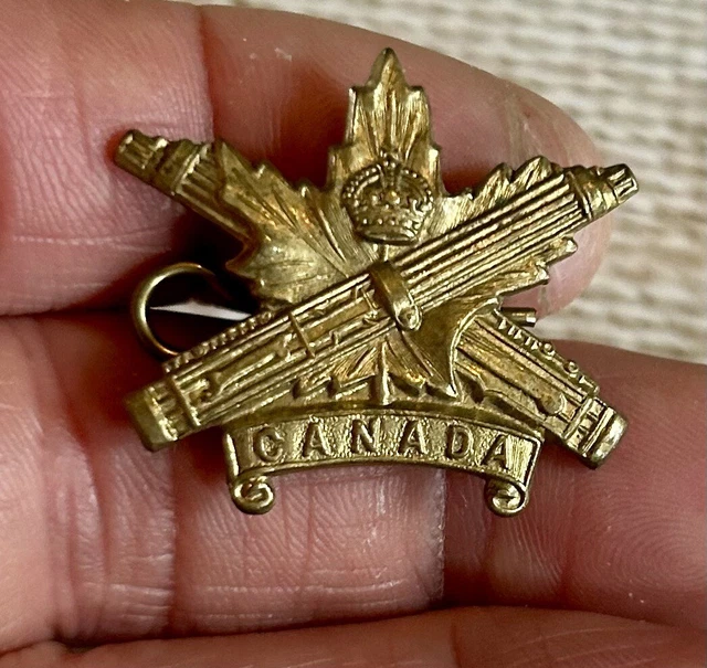 WW1 CANADIAN ARMY Machine Gun Corps CEF Brass Collar Badge EUR 11,66 ...