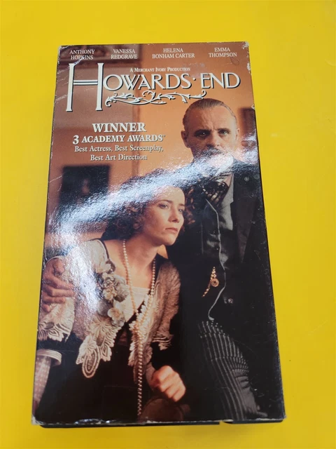 HOWARDS END (VHS, 1993, Untertitel) Anthony Hopkins, Vanessa Redgrave ...