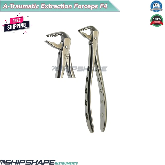 SURGICAL ATRAUMATIC EXTRACTION Forceps F4 Lower Anterior Extracting ...