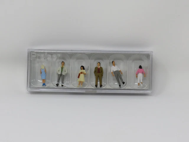 STANDING PASSERS-BY PEDESTRIAN Figure Set Preiser 10022 for HO Scale ...