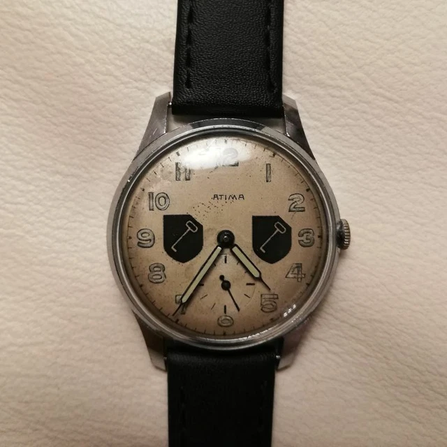 WW2 GERMAN PANZER division military vintage swiss watch EUR 91,08 ...