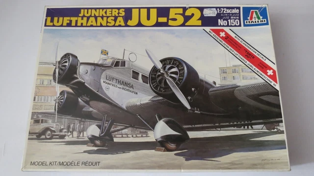 MAQUETTE JUNKER JU-52 italeri 1/72 EUR 30,00 - PicClick FR