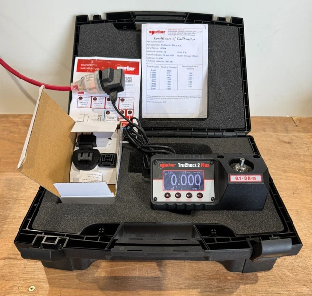 NORBAR TRUCHECK 2 Plus Digital Torque Tester 43515, 0.1 - 3Nm, 1/4in ...