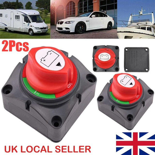 2X 12V/600A BATTERY Switch Isolator Cut Off Kill Knob Marine Boat ...