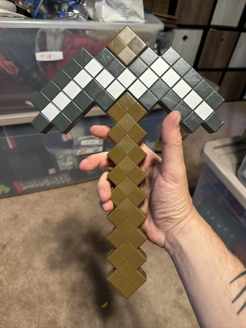 MATTEL MINECRAFT HARD Plastic 14” Diamond Sword Pickaxe $24.99 - PicClick