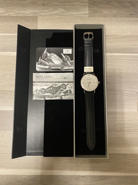 IRON ANNIE 5044-1 Bauhaus 100 anni orologio da uomo. ETA quarzo COME ...