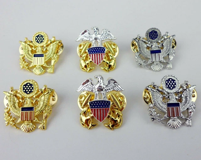 SET US MILITARY General Officer Rank Badge Shoulder Eagle Badge Pin ...