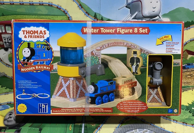 THOMAS AND FRIENDS wooden railway trains Water Tower Figure 8 Set BNIB ...