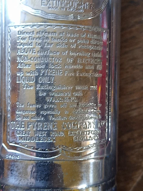 JUNIOR PYRENE FIRE Extinguisher £23.64 - PicClick UK