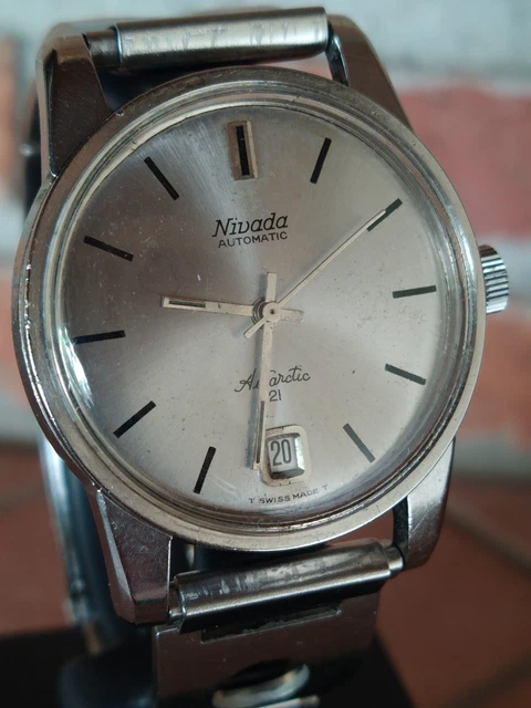 NIVADA ANTARCTIC 21 Automatic Vintage Cal.Eta 2452 Funzionante EUR 200 ...