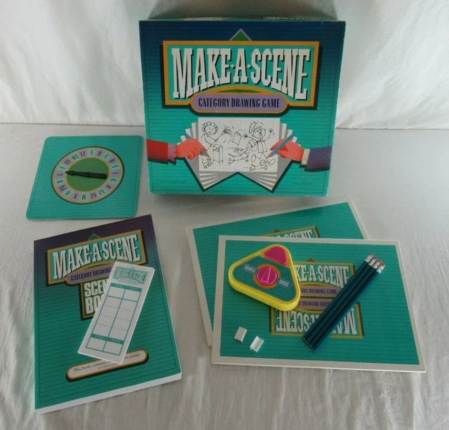 MAKE-A-SCENE BOARD GAME Webster & Danby 1992 Vintage 100% COMPLETE £12. ...