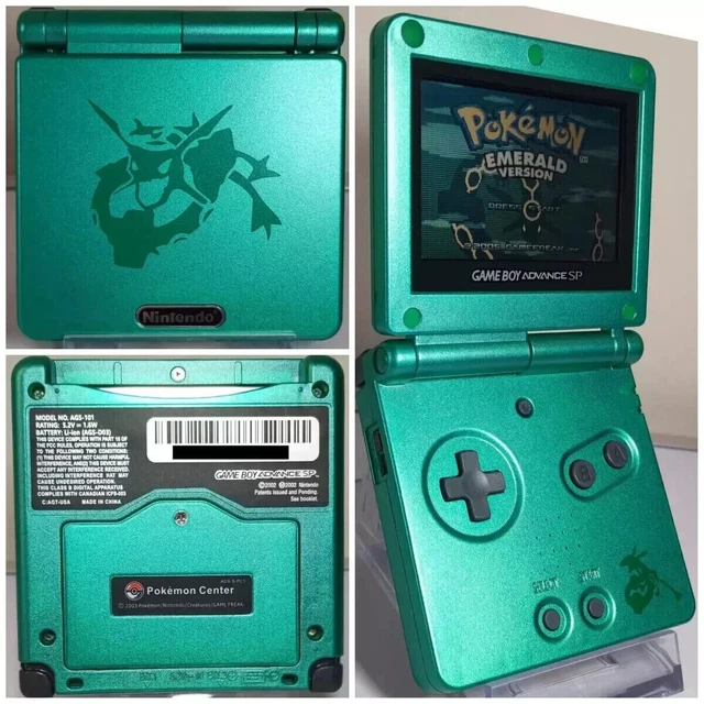 GAME BOY ADVANCE SP Pokémon Rayquaza GBA SP *MINT* - Pokemon Gameboy ...
