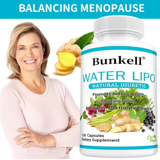 WATER-LIPID NATURAL DIURETIC - For Water Retention, Bloating Relief ...