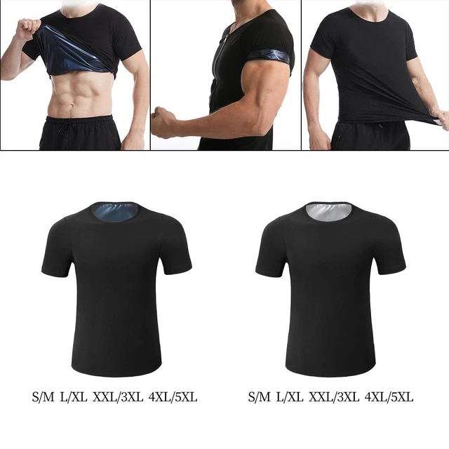 MEN'S SAUNA SUIT Shirt Compression Tank Top £11.68 - PicClick UK