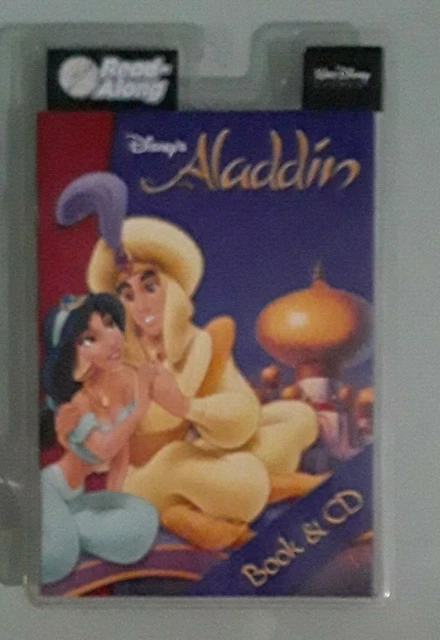 WALT DISNEY DISNEY'S ALADDIN read-along BOOK & CD NEW package scuffing ...