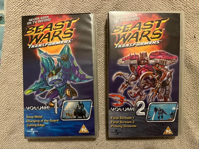 TRANSFORMERS BEAST WARS VHS Volume 1 And 2 2000 Excellent Condition £0. ...